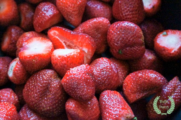 Stewed Strawberries in Syrup - In the Kitchen with Waffle Pantry
